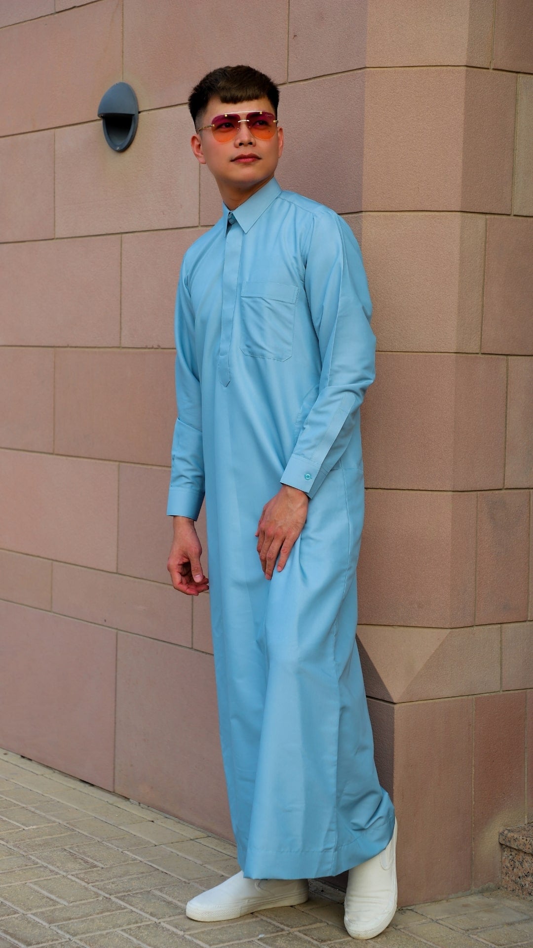 Qamis Qatari Bleu Sky